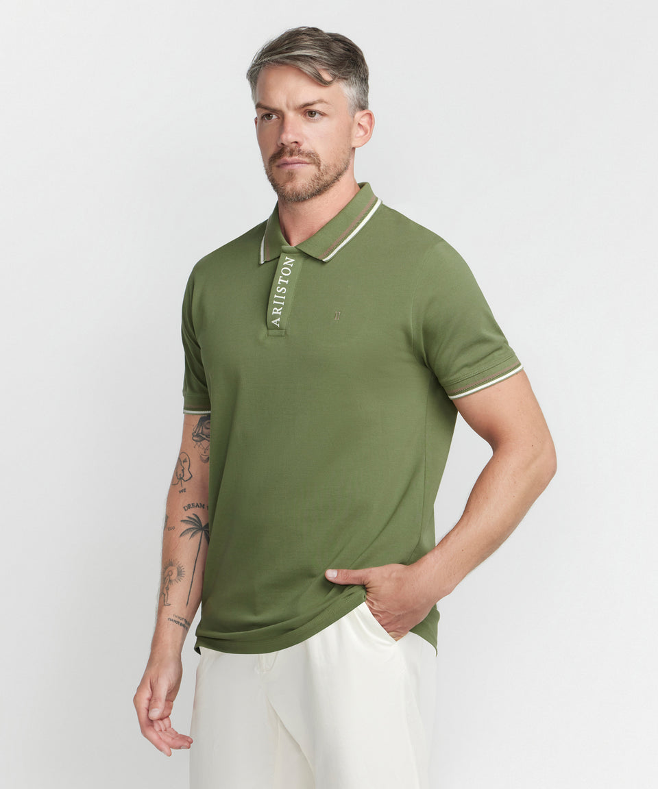 Buy Luxecraft Oil Green Men's Polo Shirt in Australia by Ariiston